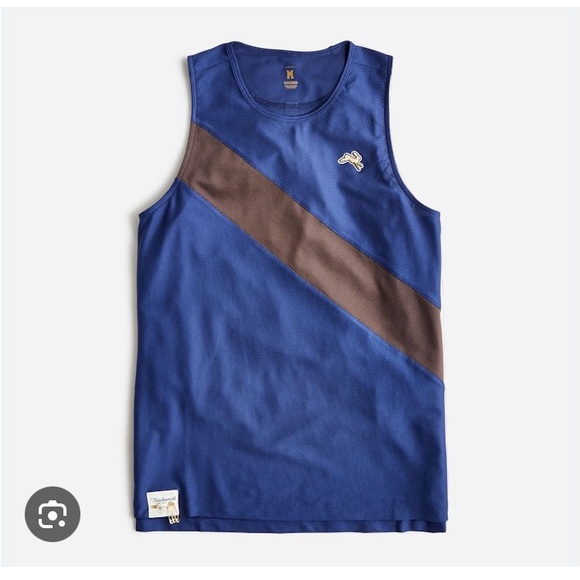 Tracksmith | Tops | New Tracksmith Van Cortlandt Singlet Blue Brown ...